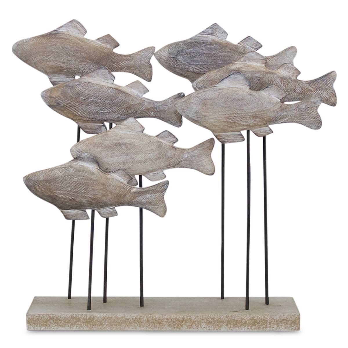Click here for Melrose Wooden Fish School Sculpture prices
