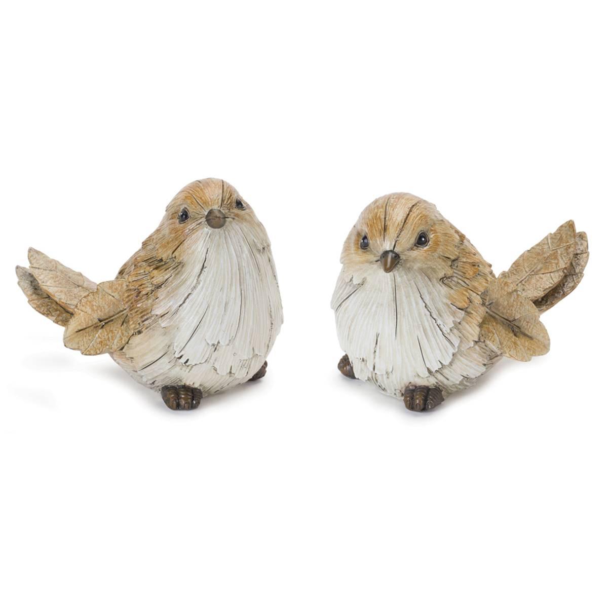Click here for Melrose Carved Leaf Bird Figurine - Set of 2 prices