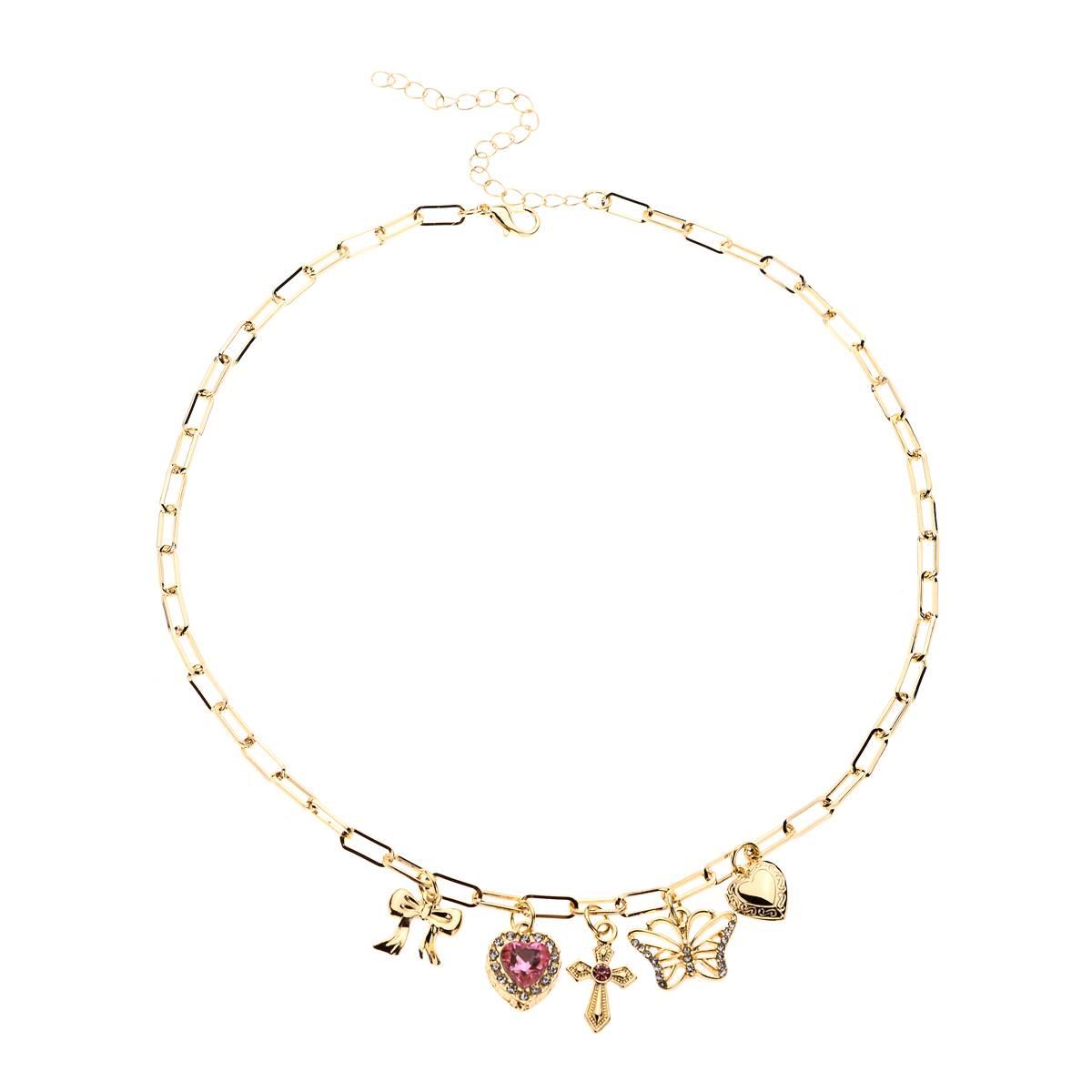 Click here for Ashley Gold-Tone Multi-Charm Necklace prices