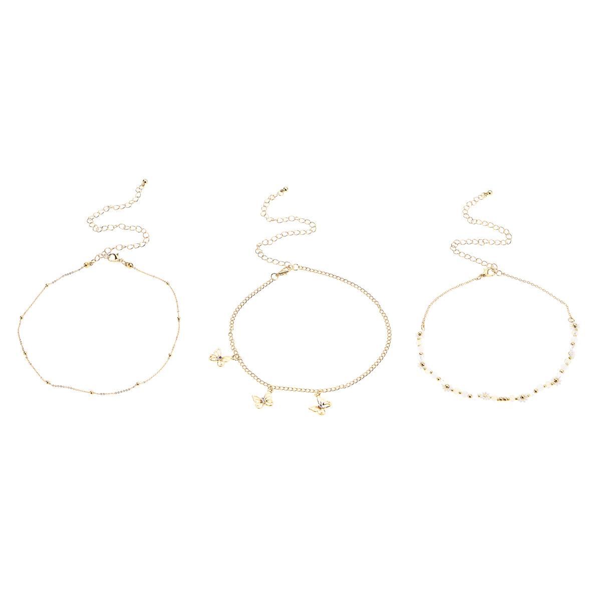 Click here for Ashley 3pc. Gold-Tone Butterfly Chain Choker Sets prices