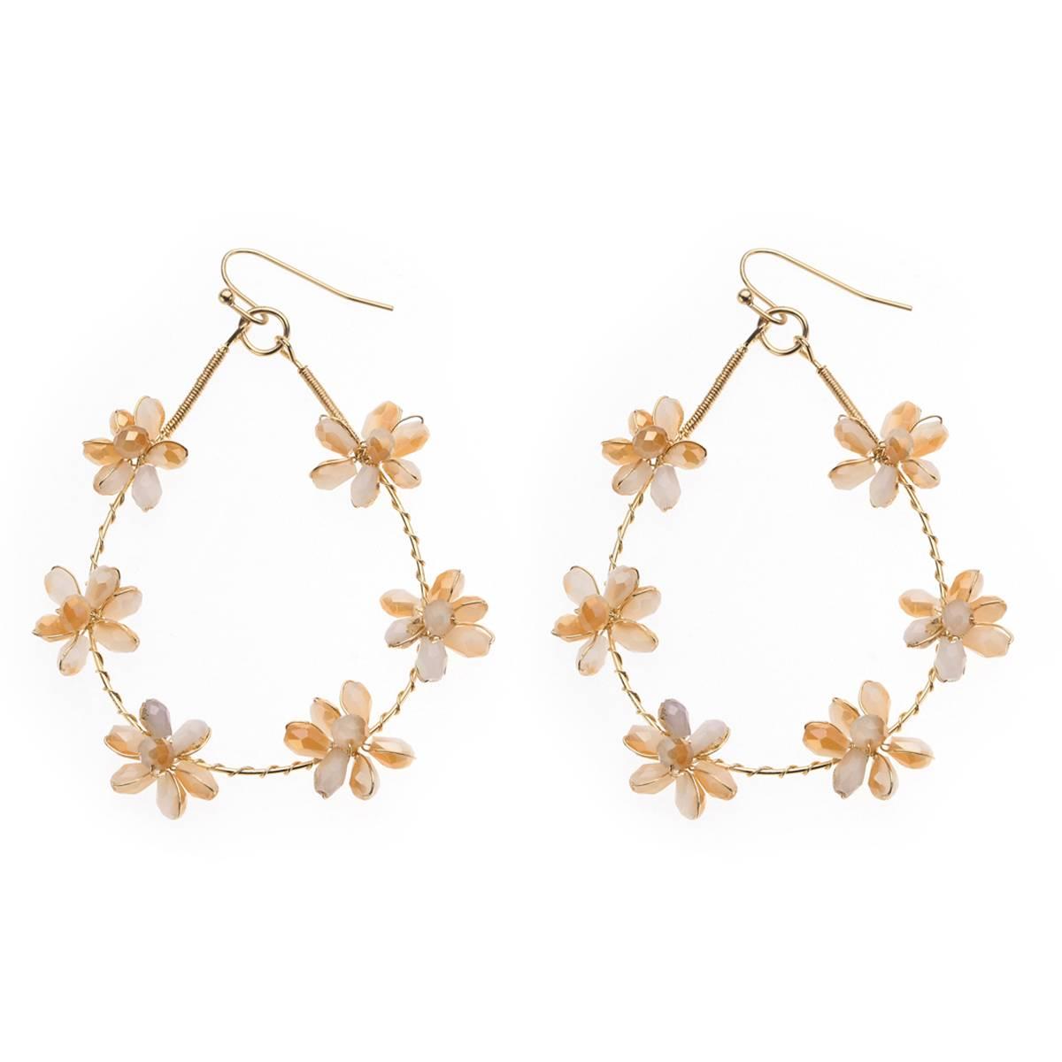 Click here for Ashley Cooper(tm) Gold & Pink Seed Bead Flower Tea... prices