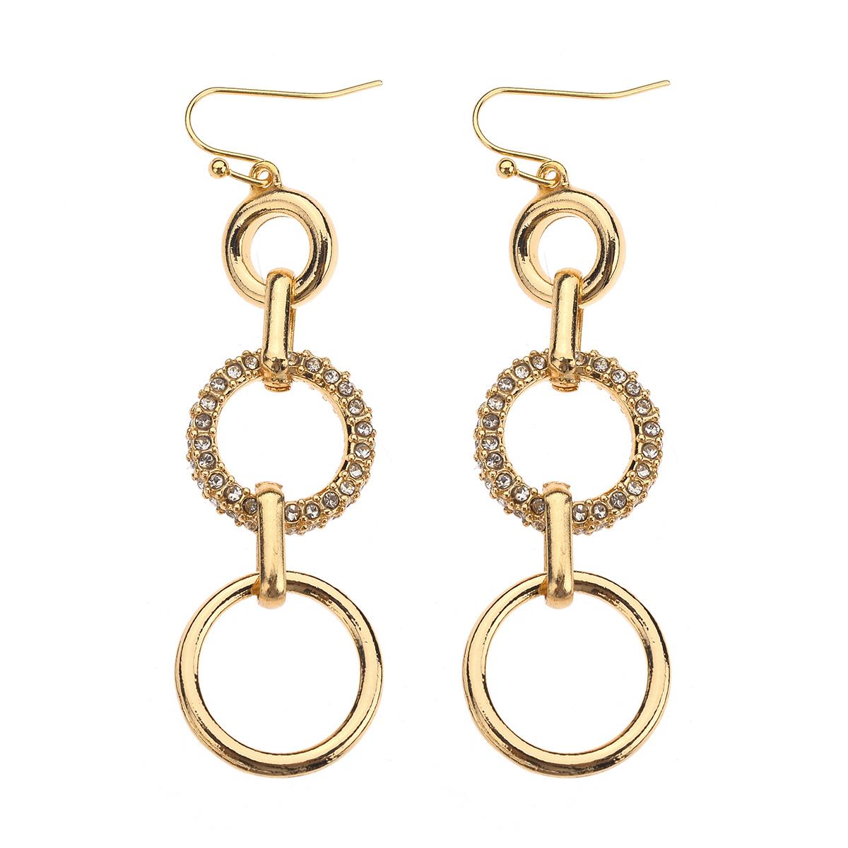 Click here for Ashley Cooper(tm) Gold-Tone Small Triple Circle Dr... prices