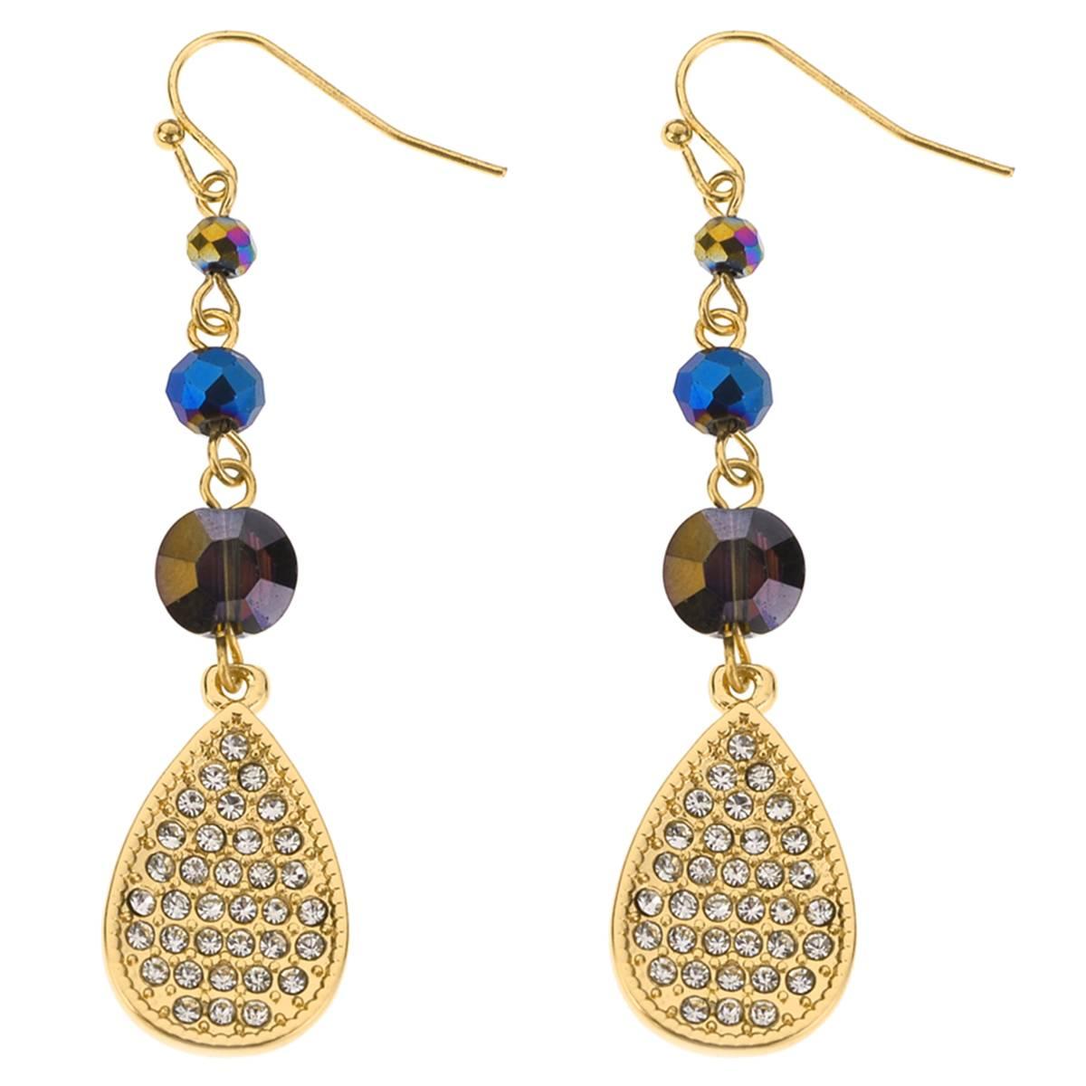 Click here for Ashley Cooper(tm) Crystal Bead Teardrop Earrings prices
