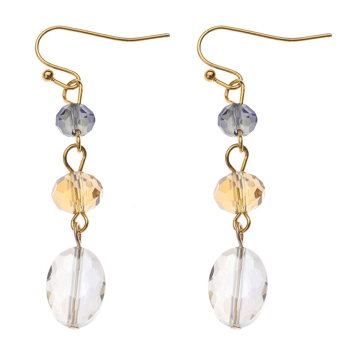Click here for Ashley Cooper(tm) Neutral Triple Bead Drop Earring... prices