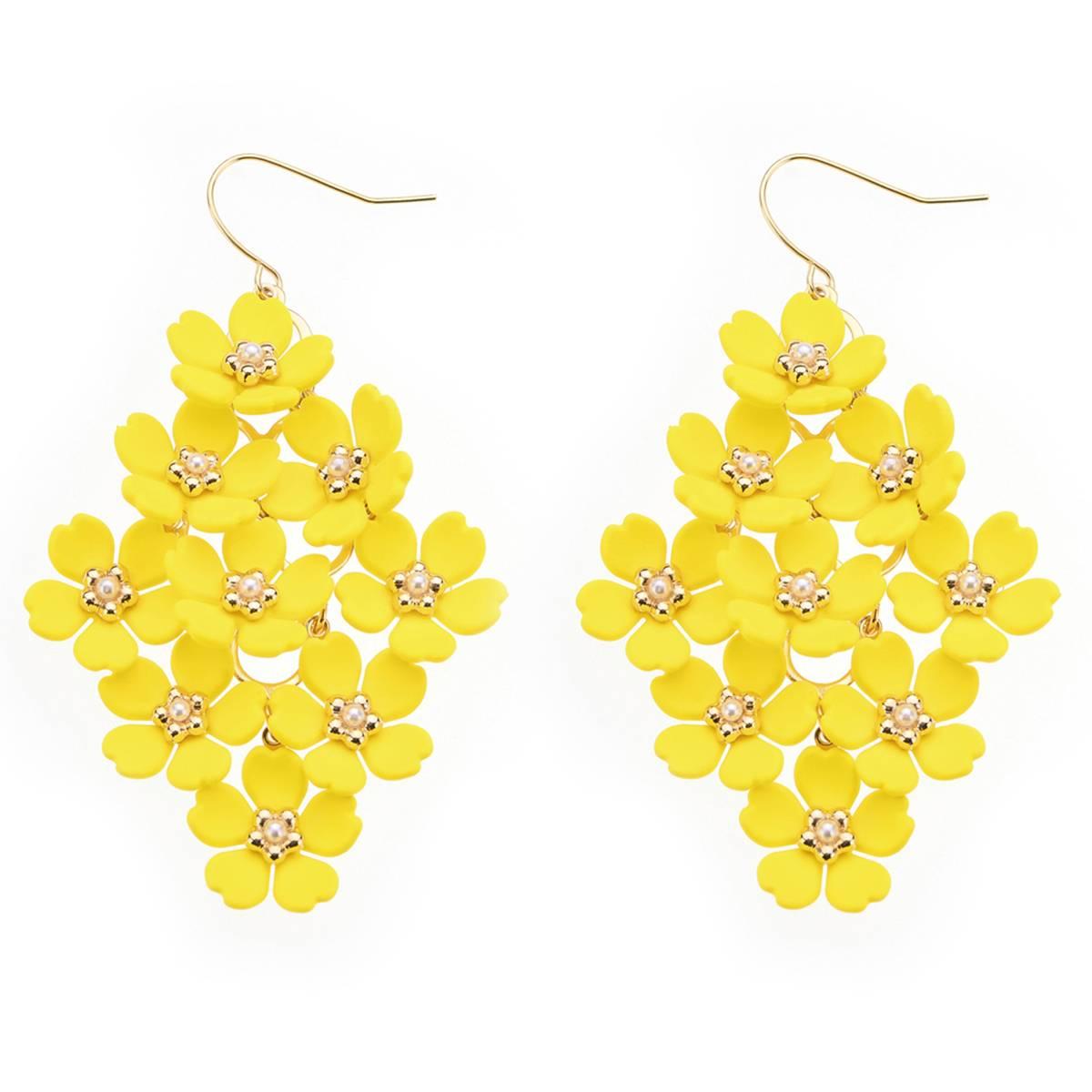 Click here for Ashley Cooper(tm) Yellow Flower Kite Earrings prices