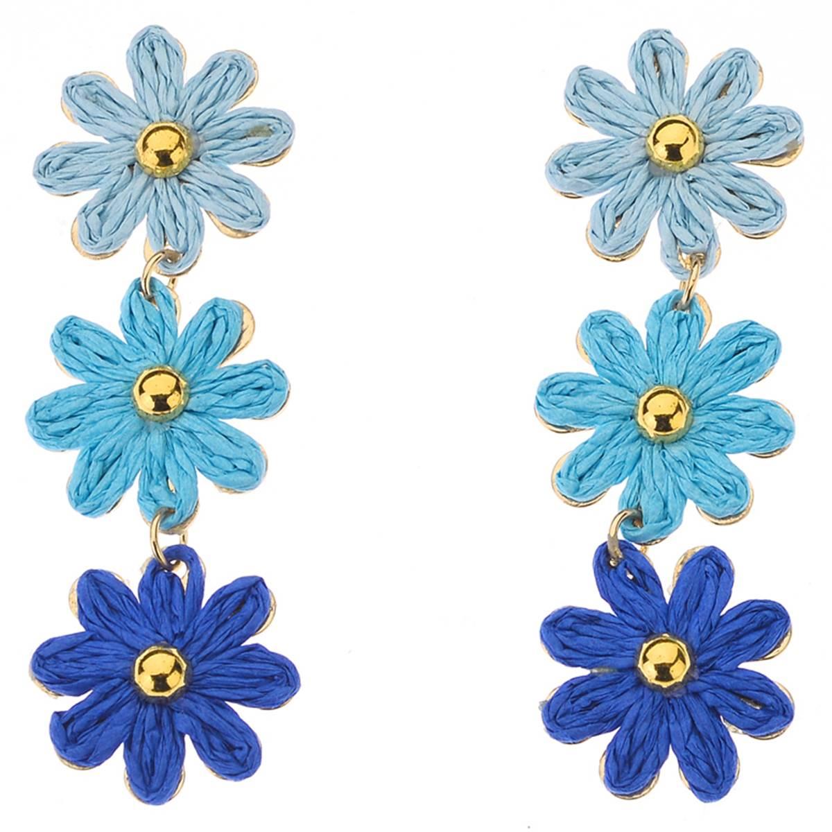 Click here for Ashley Cooper(tm) Blue Tri-Tone Raffia Flower Tier... prices