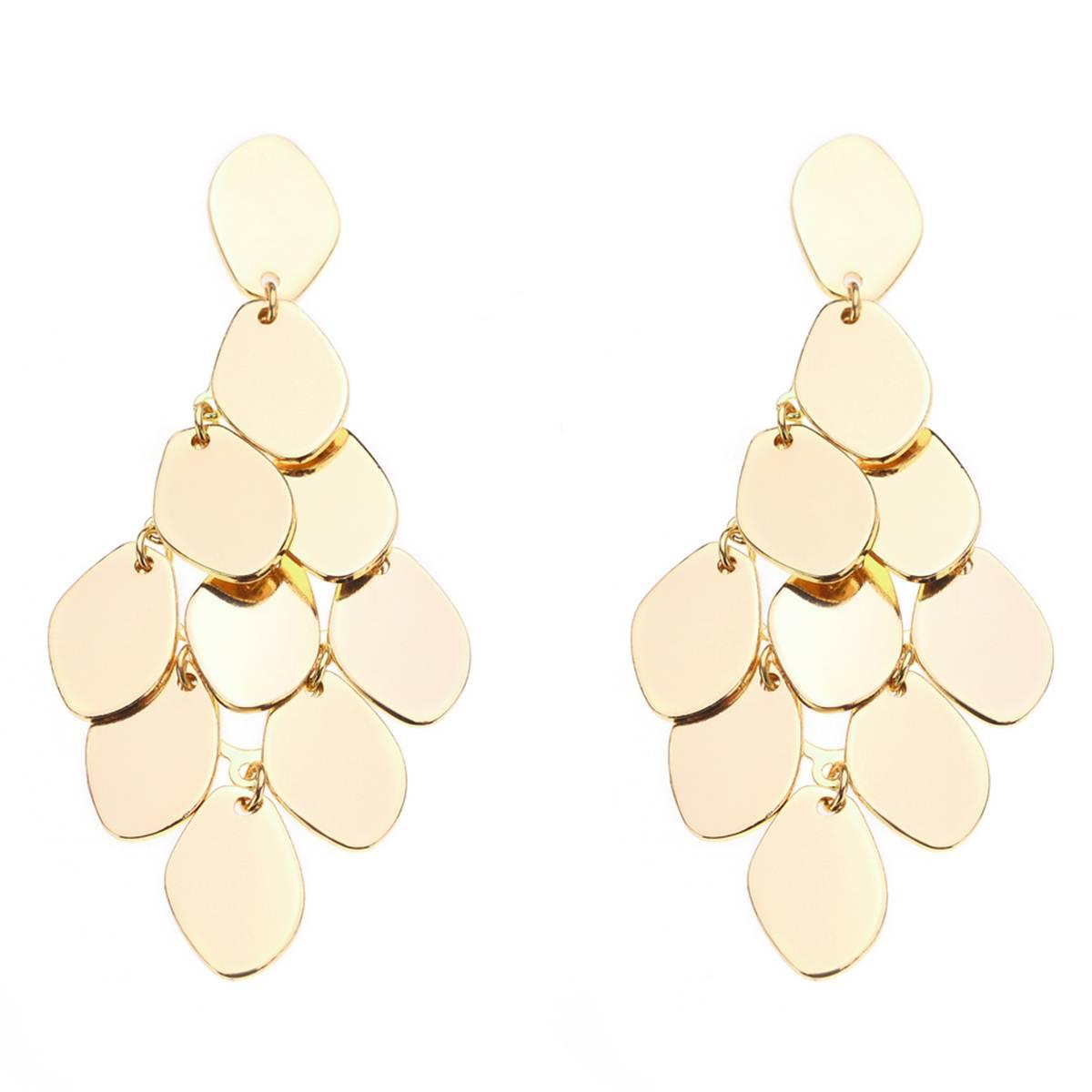 Click here for Ashley Cooper(tm) Gold Layered Disc Chandelier Ear... prices