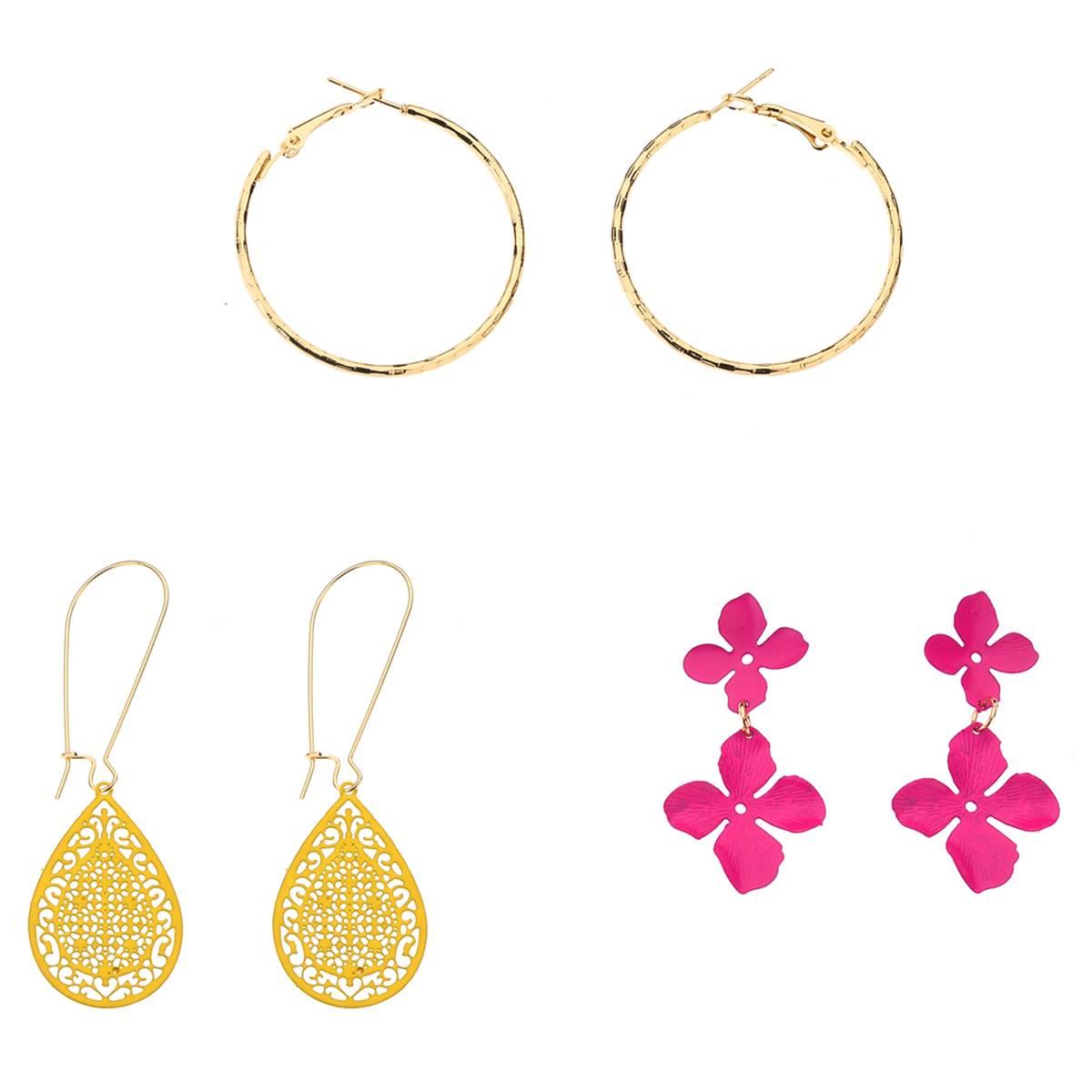 Click here for Ashley Cooper(tm) Tri-Tone Pink Flower Filigree Ho... prices