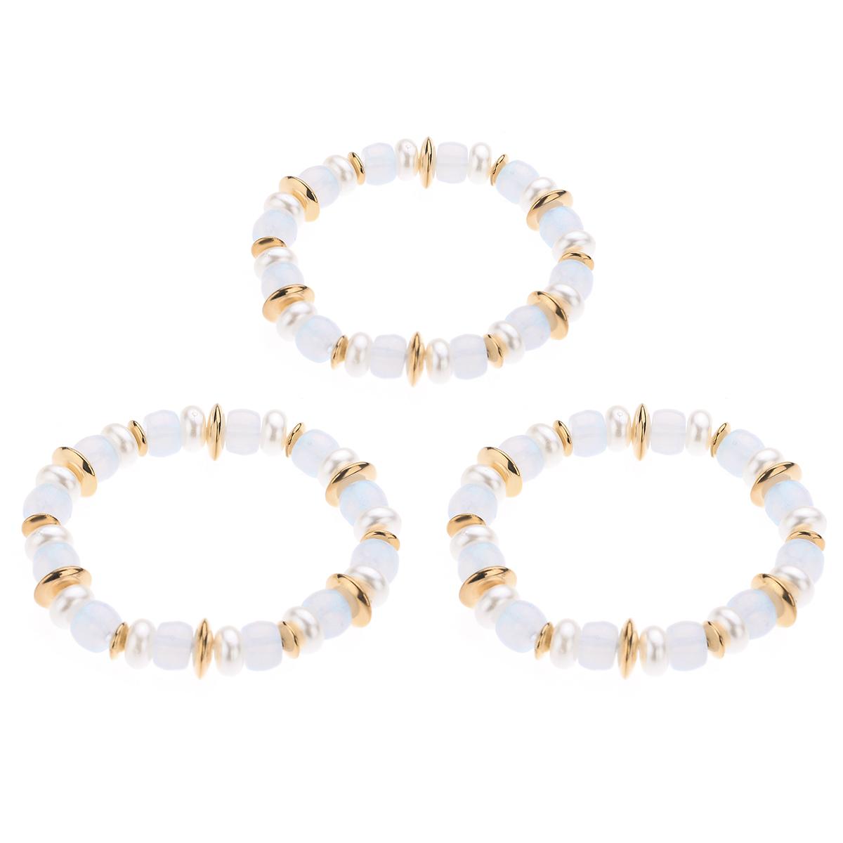 Click here for Ashley Cooper(tm) 3pc. Beaded Stretch Bracelet Set prices