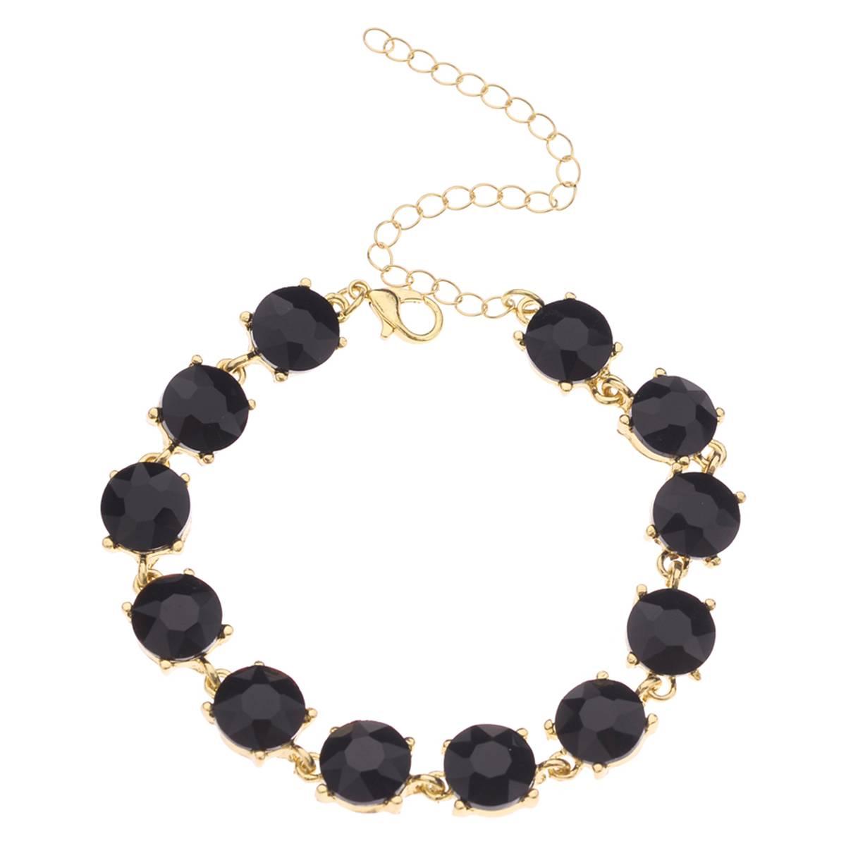 Click here for Ashley Cooper(tm) Gold-Tone & Black Rhinestone Bra... prices