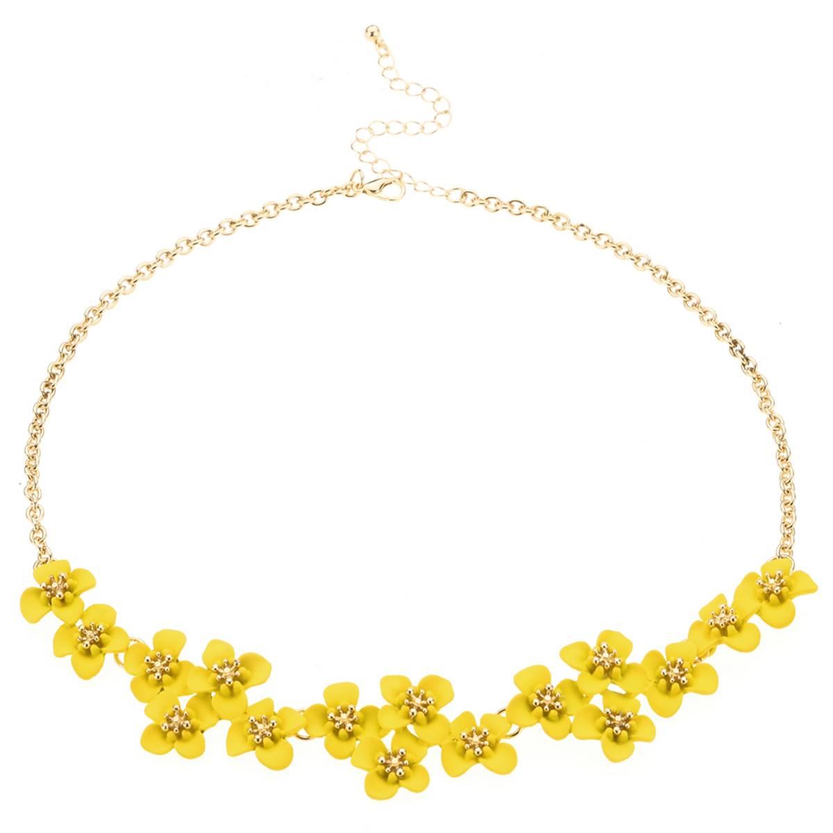 Click here for Ashley Cooper(tm) Gold-Tone & Yellow Flower Statem... prices