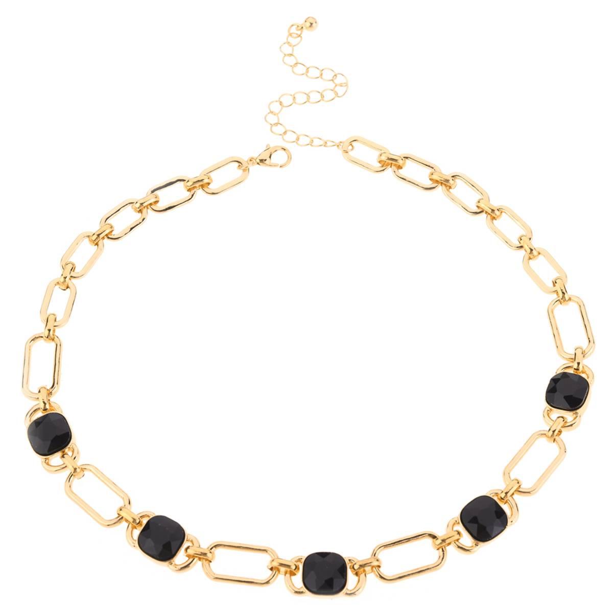 Click here for Ashley Cooper(tm) Gold-Tone Black Rhinestone Link... prices