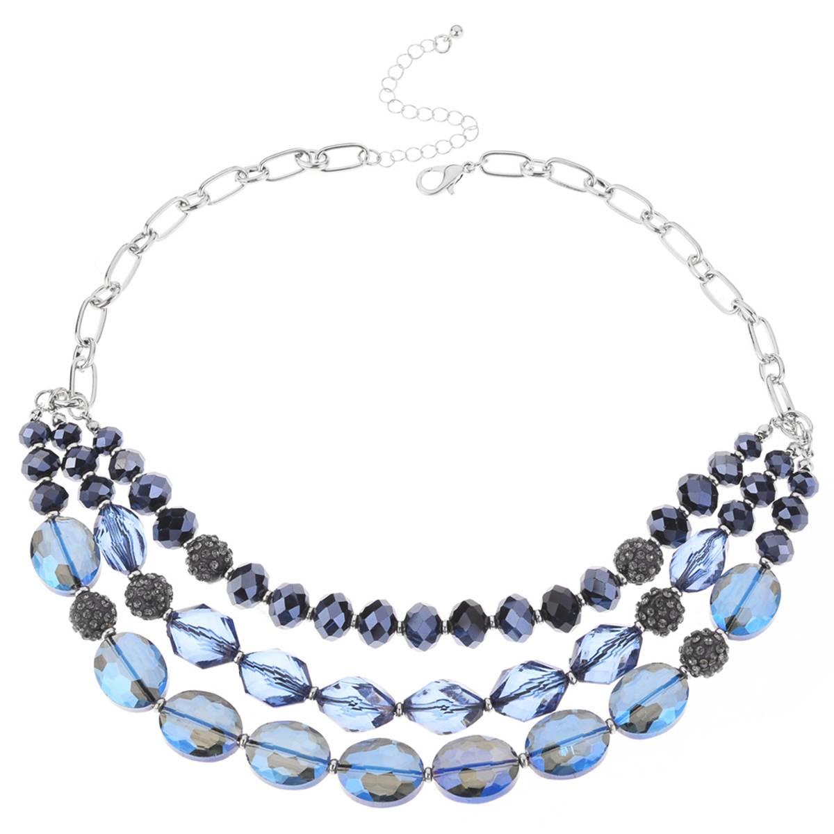 Click here for Ashley Cooper(tm) Silver-Tone & Blue Layered State... prices