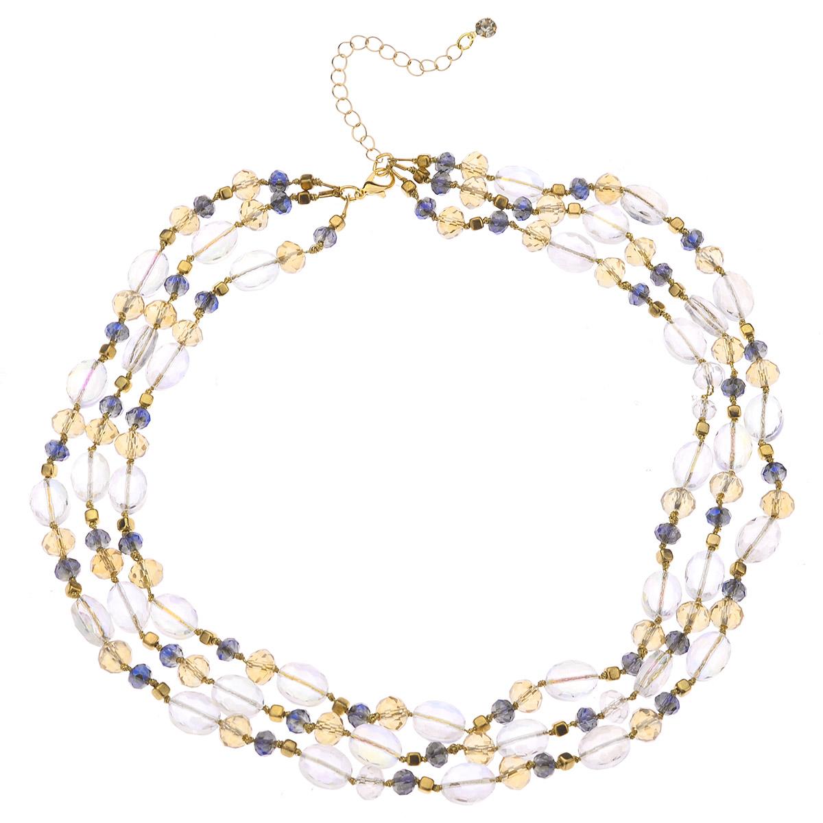 Click here for Ashley Cooper(tm) 3-Row Gold-Tone Neutral Bead Nec... prices