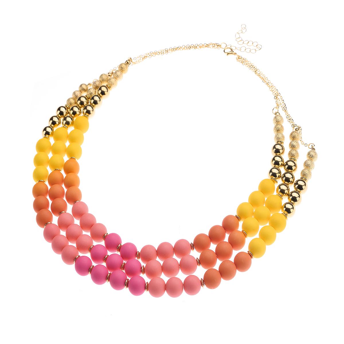 Click here for Ashley Cooper(tm) Three Row Gold-Tone Multi Color... prices