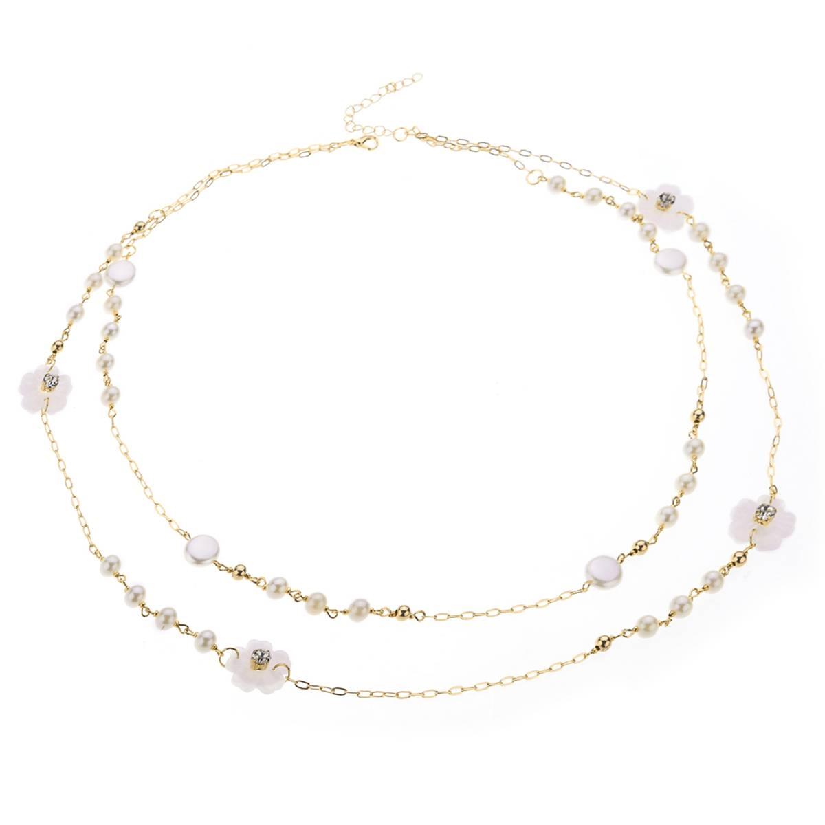 Click here for Ashley Cooper(tm) Pearl Flower Layered Necklace prices