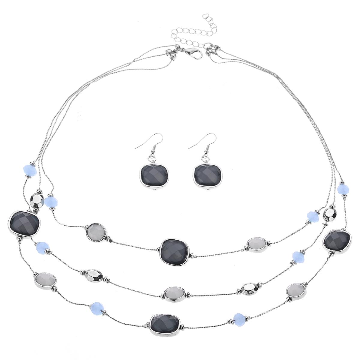 Click here for Ashley Cooper(tm) Multi-strand Necklace & Earring... prices