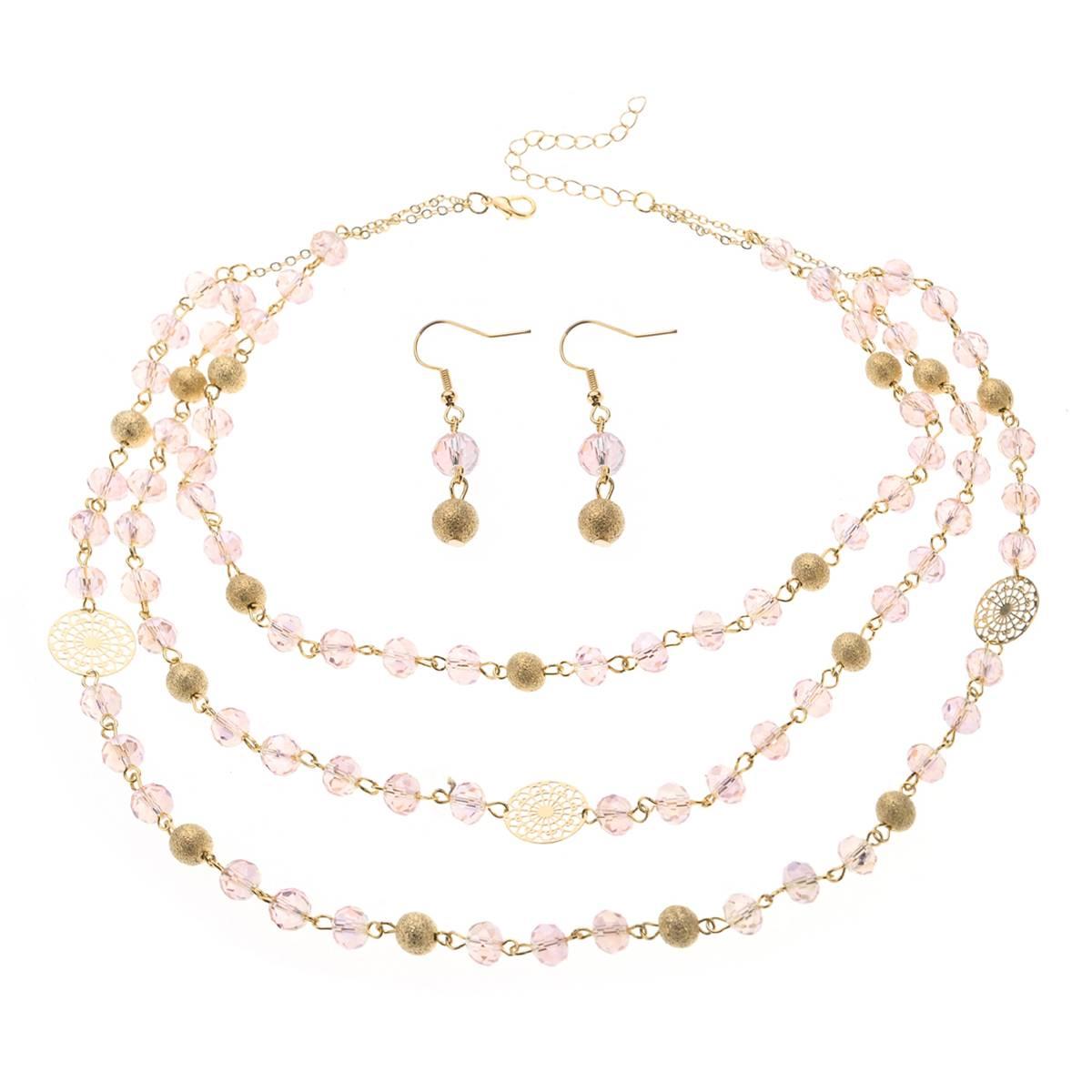 Click here for Ashley Cooper(tm) Layered Bead Filigree Necklace &... prices