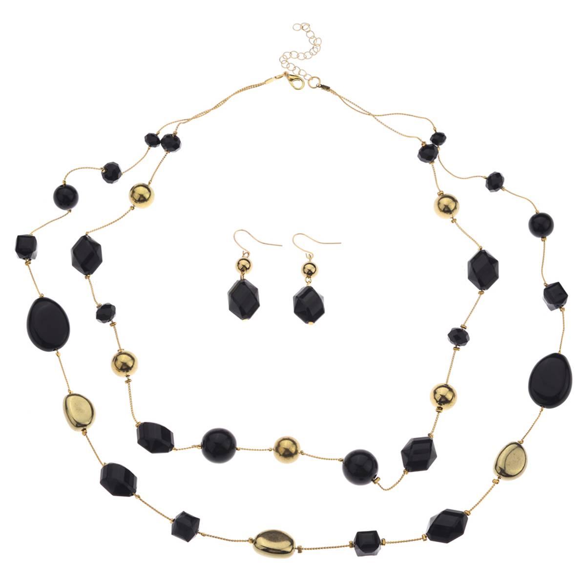 Click here for Ashley Cooper(tm) Multi-Shape Beaded Necklace & Ea... prices