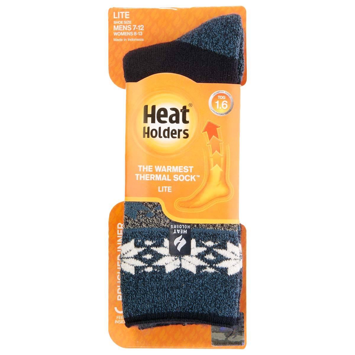 Click here for Mens Heat Holders(R) Lite Fair Isle Crew Socks - N... prices