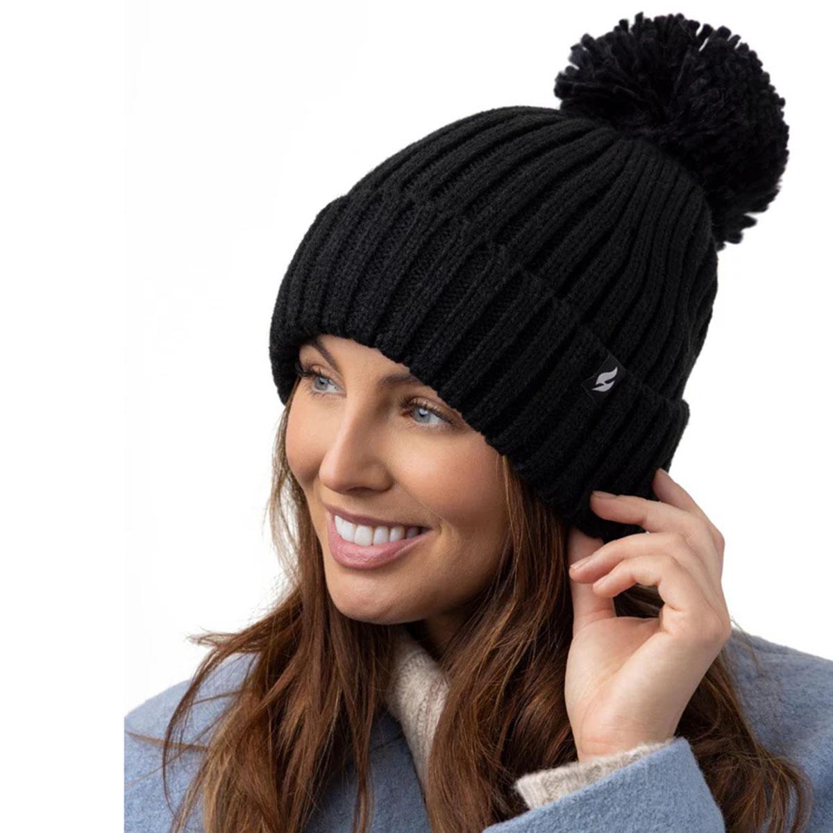 Click here for Womens Heat Holders Arden Ribbed Hat with Turnover... prices