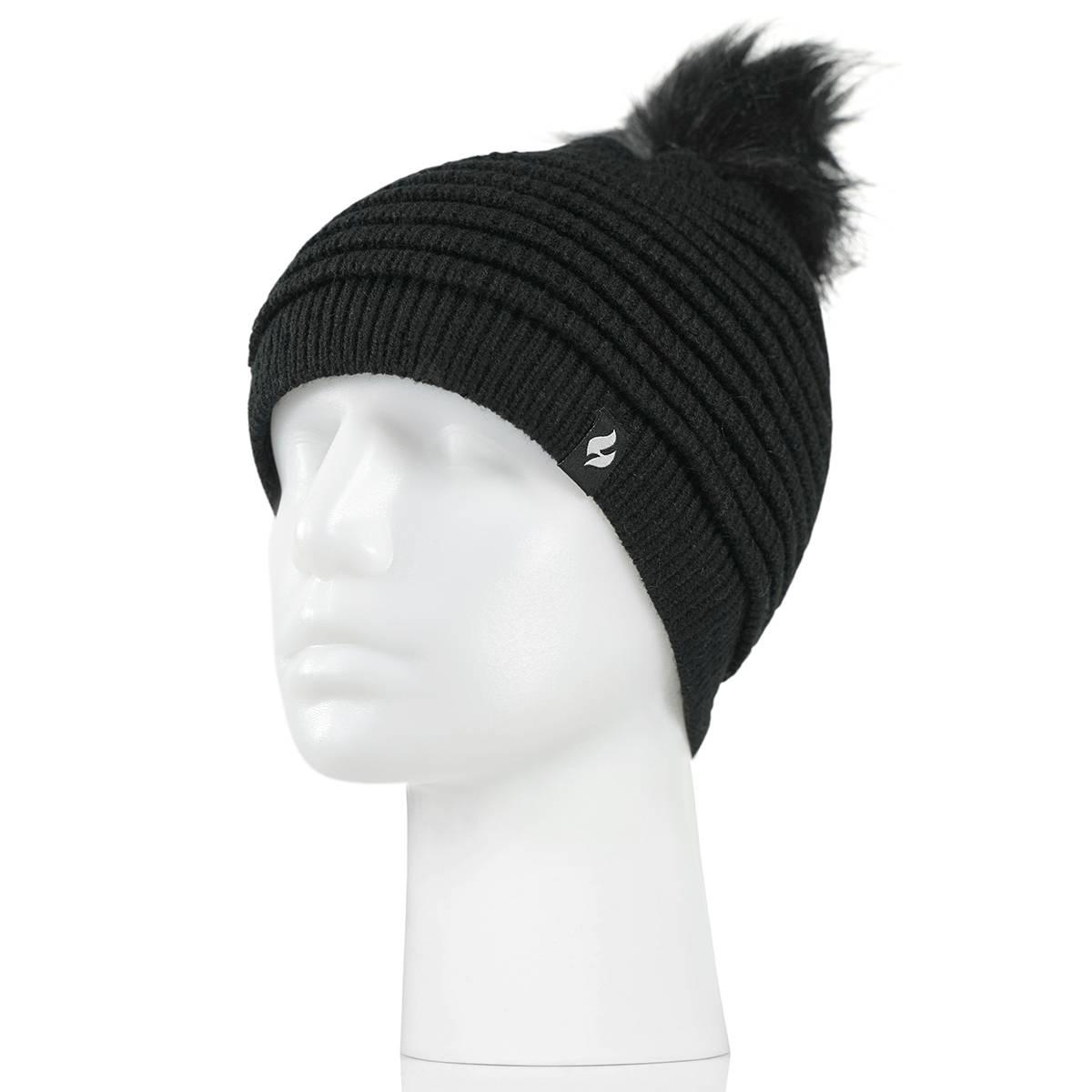 Click here for Womens Heat Holders(R) Cannes Ribbed Pom Winter Ha... prices