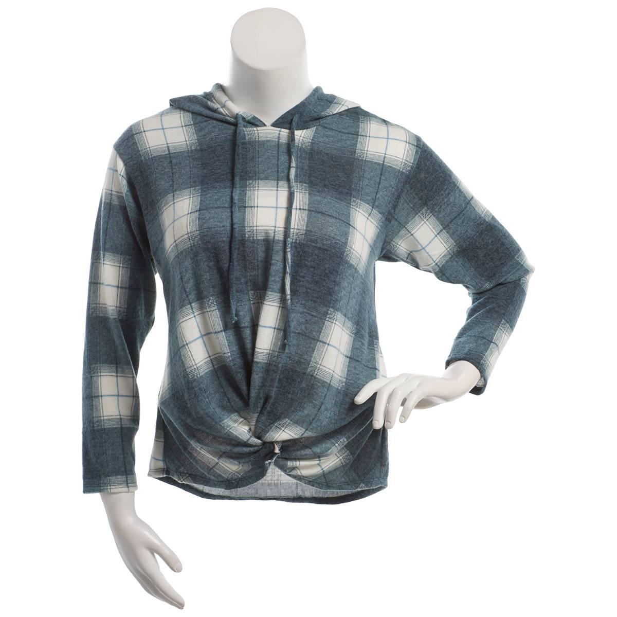 Click here for Womens Cure Long Sleeve Twist Front Brushed Hacci... prices