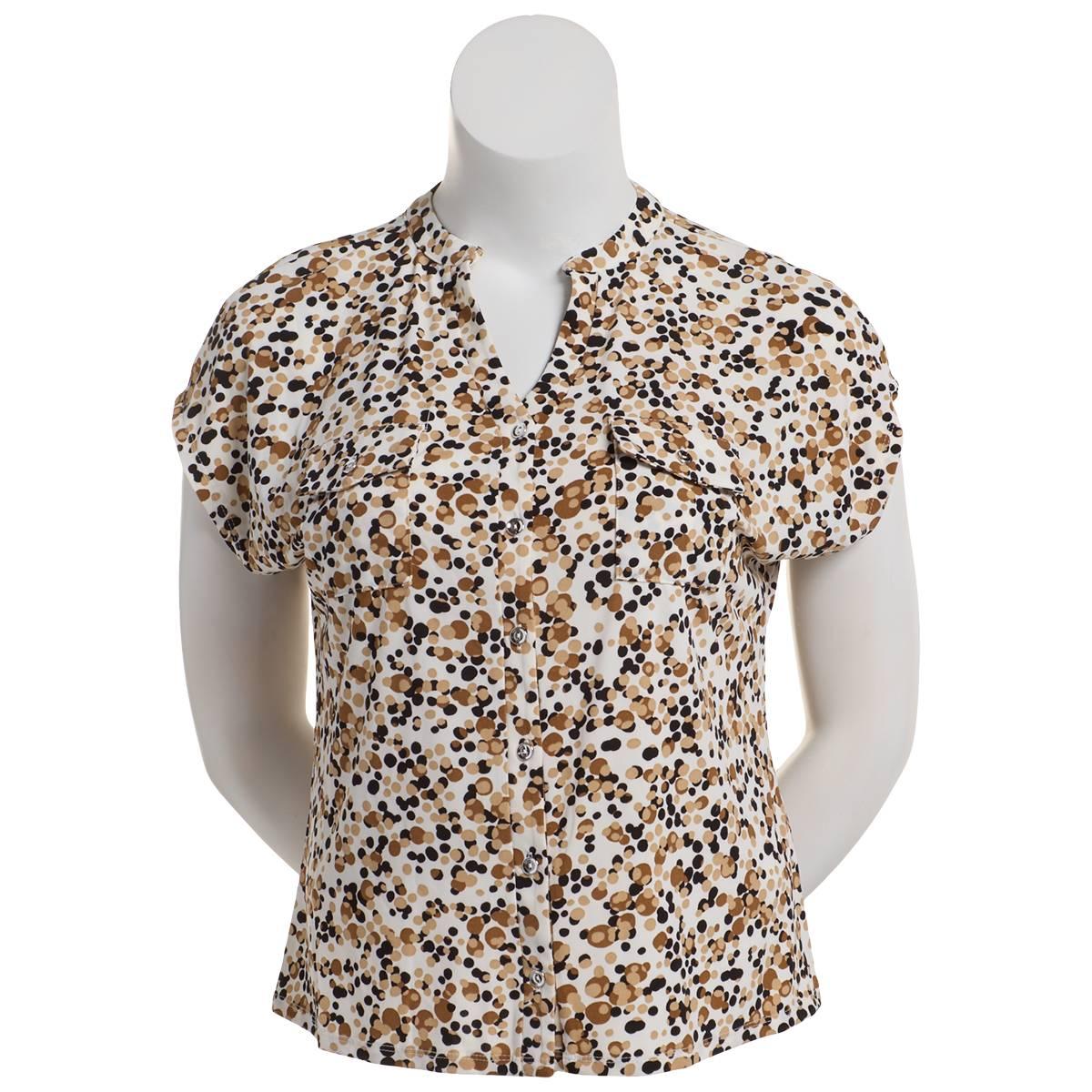 Click here for Womens Cure Short Sleeve Two Pocket Button Front D... prices