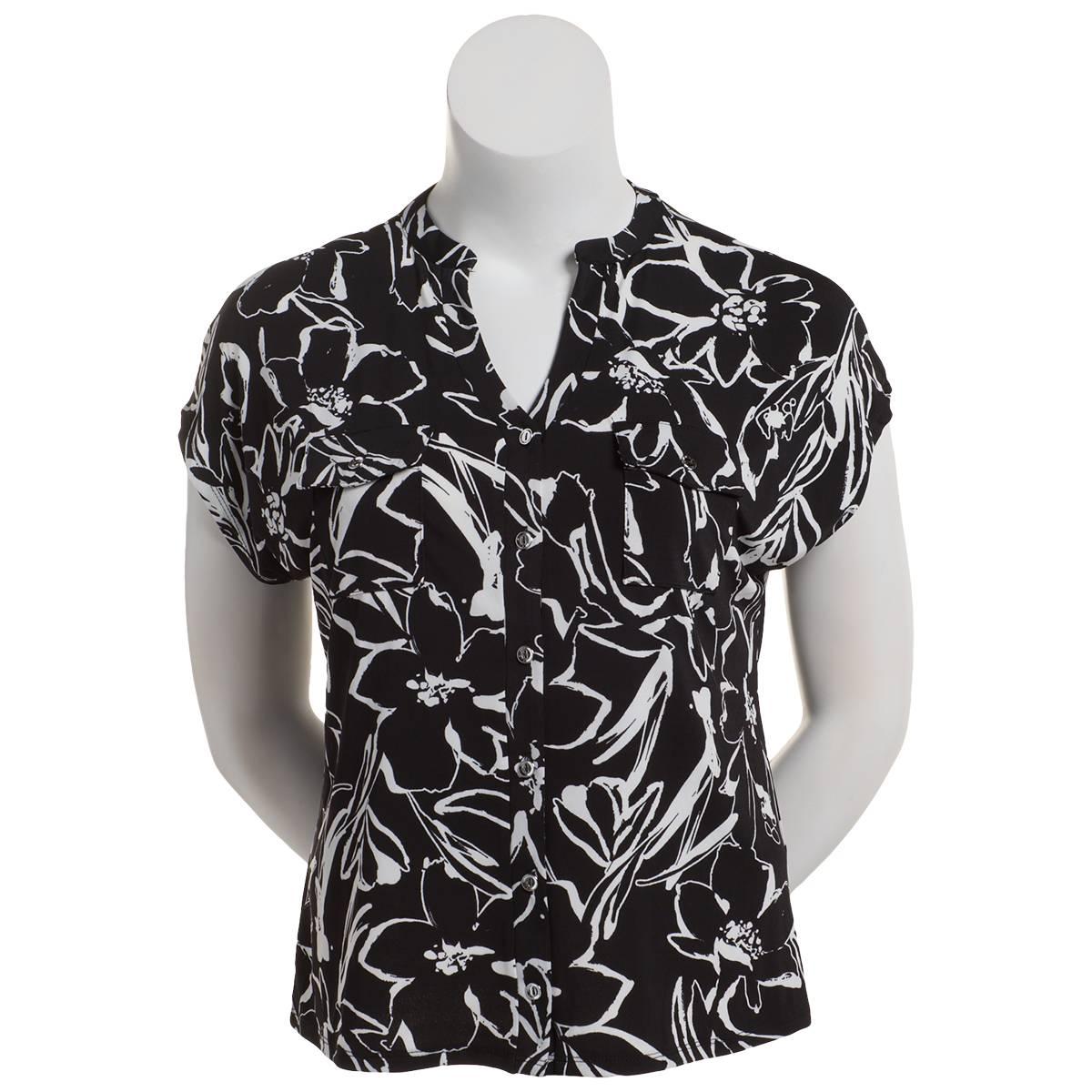 Click here for Womens Cure Short Sleeve Two Pocket Button Front F... prices