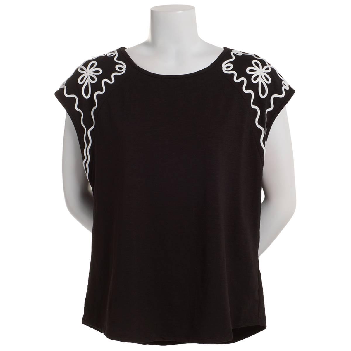 Click here for Womens Cure Rayon Slub Cap Sleeve Embroidered w/So... prices