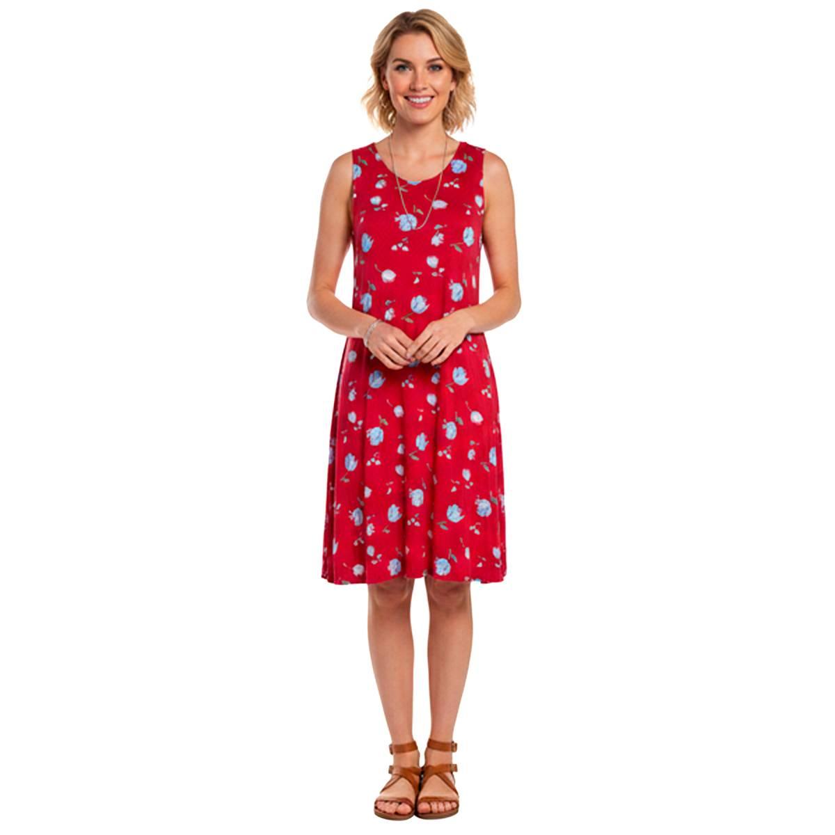 Click here for Plus Size Architect(R) Sleeveless Floral Tulip Shi... prices