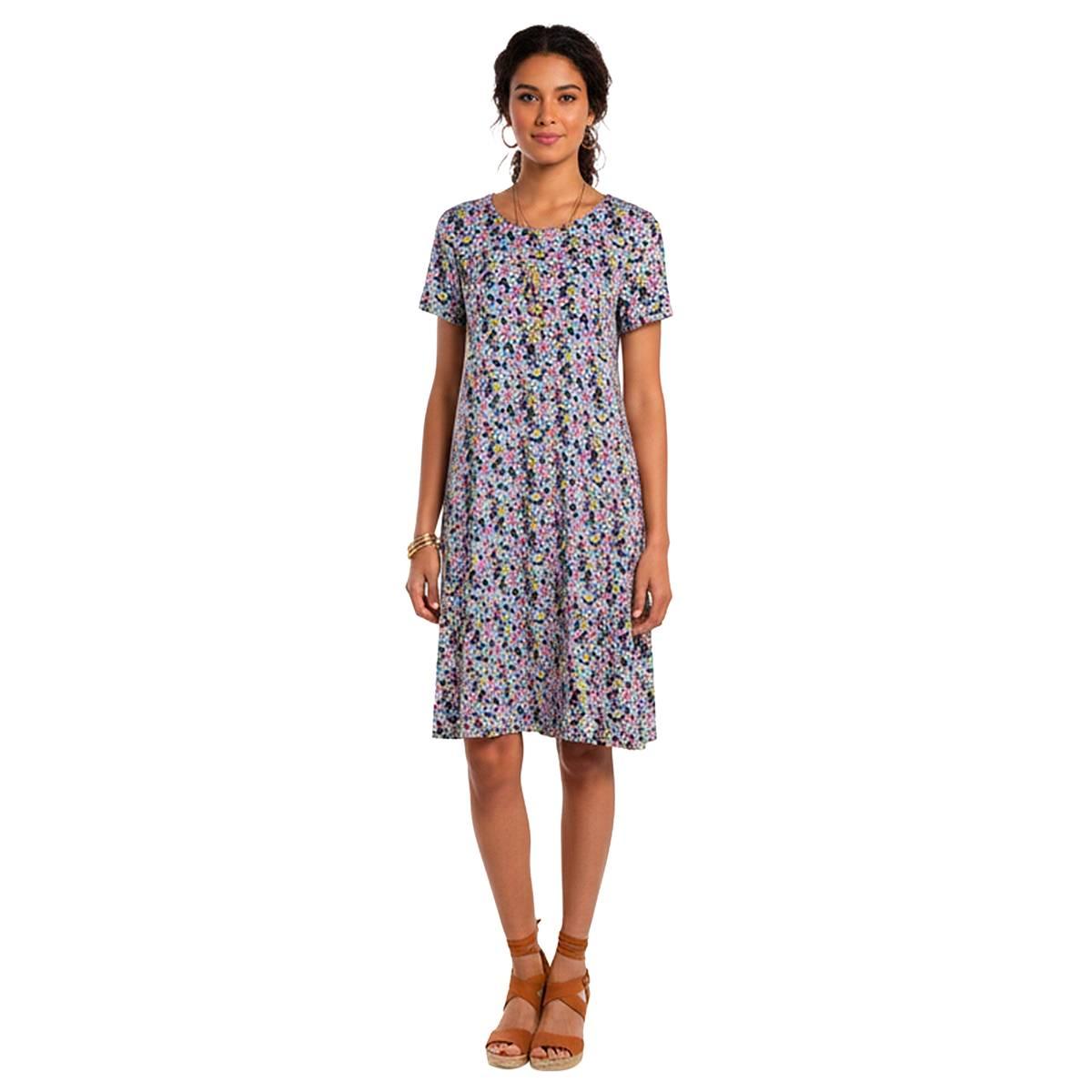 Click here for Plus Size Architect(R) Short Sleeve Floral A-Line... prices
