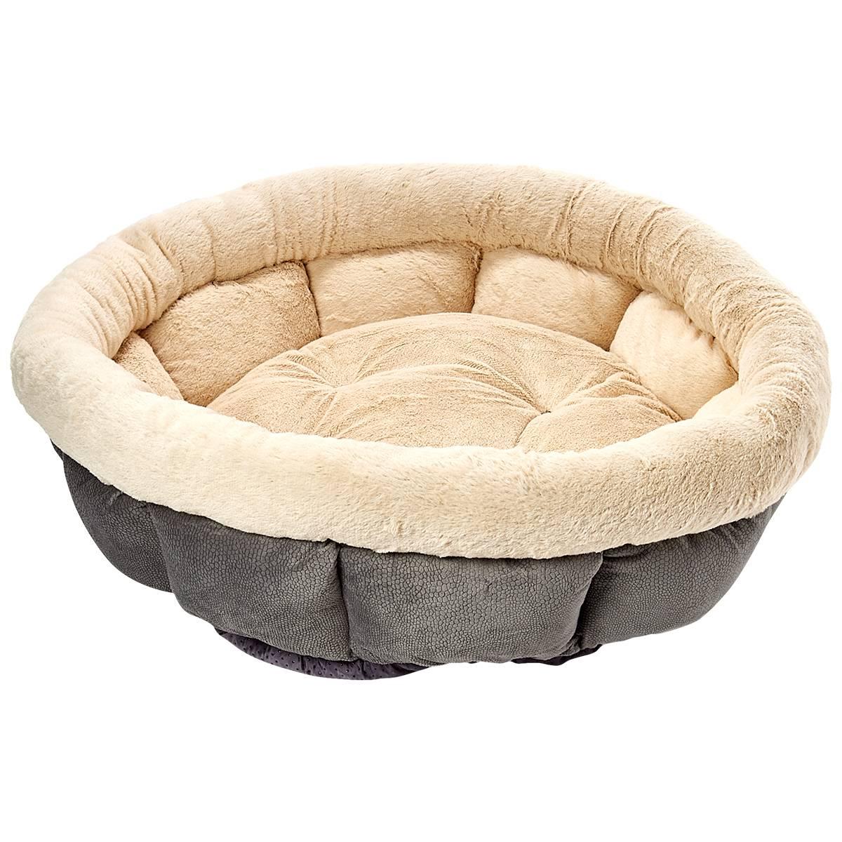 Click here for Comfortable Pet Lychee Leather Round Bed prices
