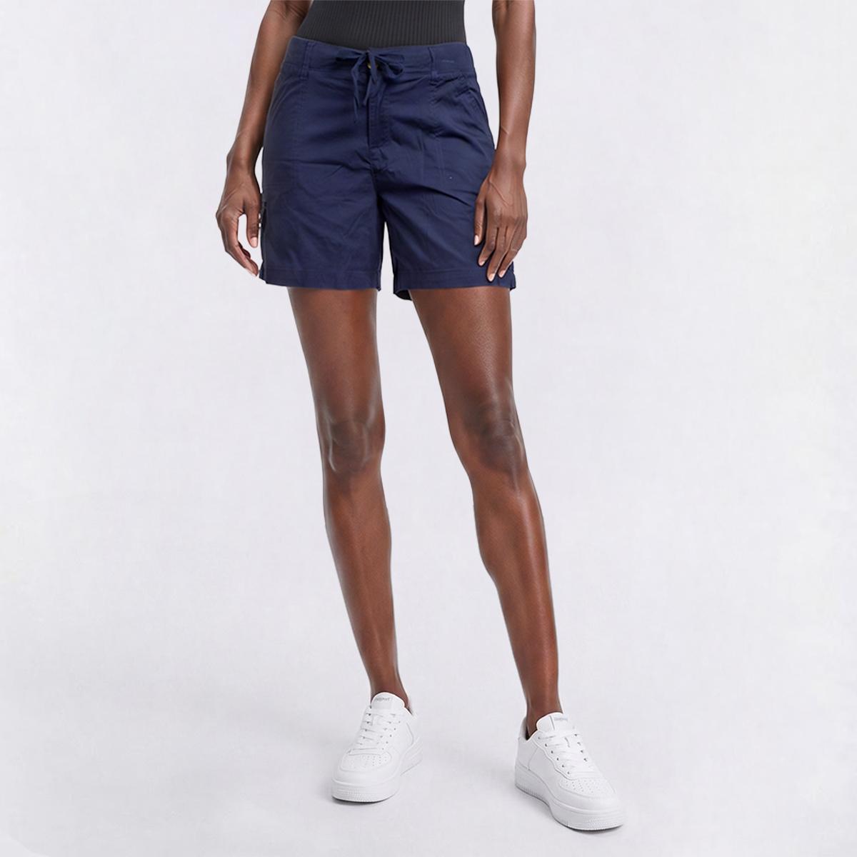 Click here for Petite da-sh Gina Solid Shorts with Cargo Pockets prices