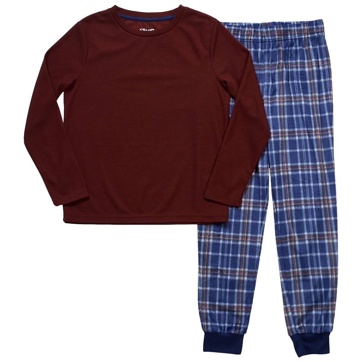 Click here for Boys (6-14) Sleep On It(R) Thermal Pajama Set - Bu... prices