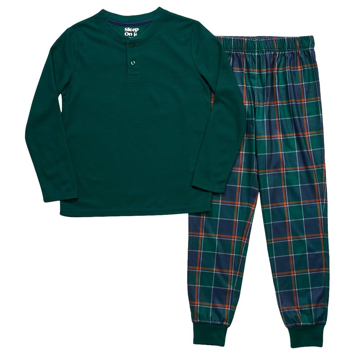 Click here for Boys (6-14) Sleep On It(R) Thermal Pajama Set - Gr... prices