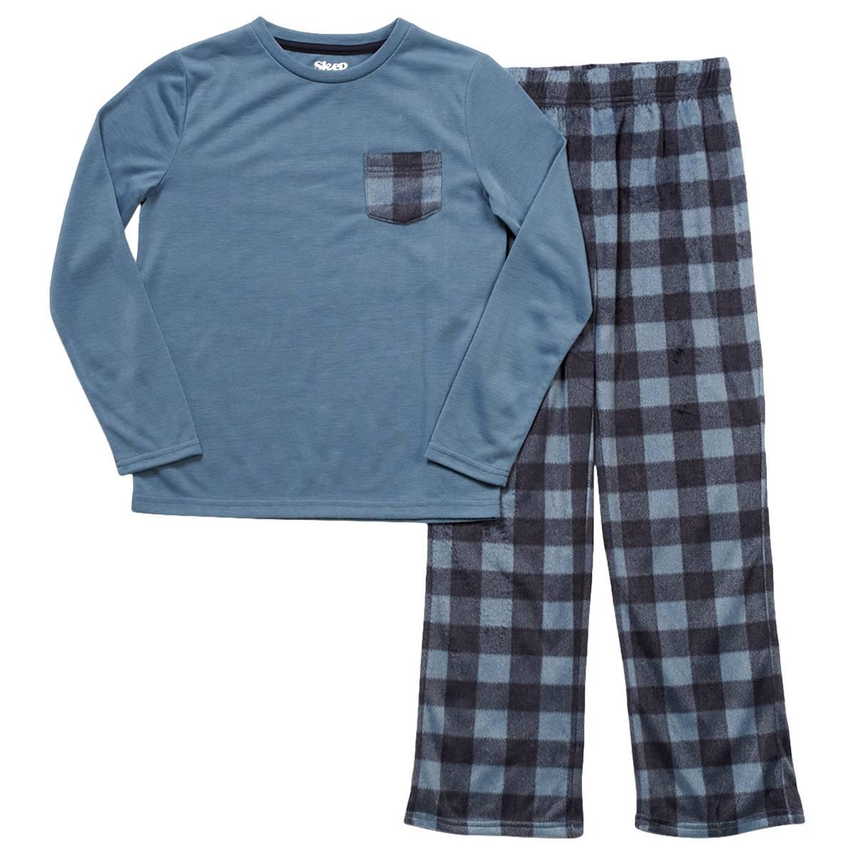 Click here for Boys (6-14) Sleep On It(R) Long Sleeve & Plaid Paj... prices