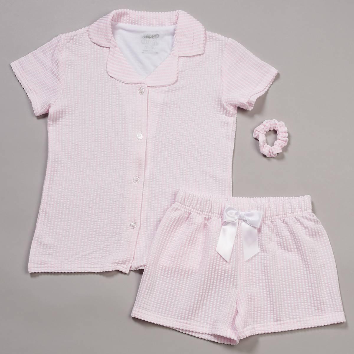 Click here for Girls (7-16) Sleep On It(R) Stripe Seersucker Paja... prices