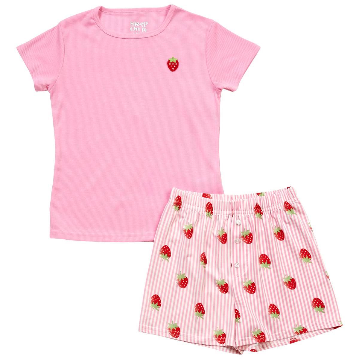 Click here for Girls (7-16) Sleep On It(R) 2pc. Strawberry Pajama... prices