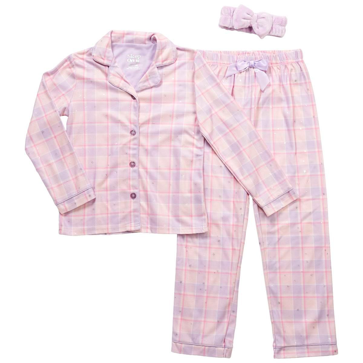Click here for Girls (7-16) Sleep On It(R) 3pc. Plaid & Stars Fle... prices