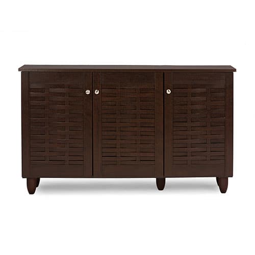 Click here for Baxton Studio Winda 3 Door Shoe Storage Cabinet prices