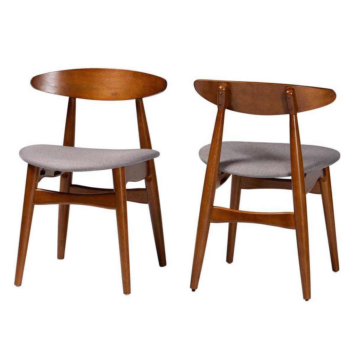 Flora Dining Chair (Set Of 2)  Quick Ship - Light Grey