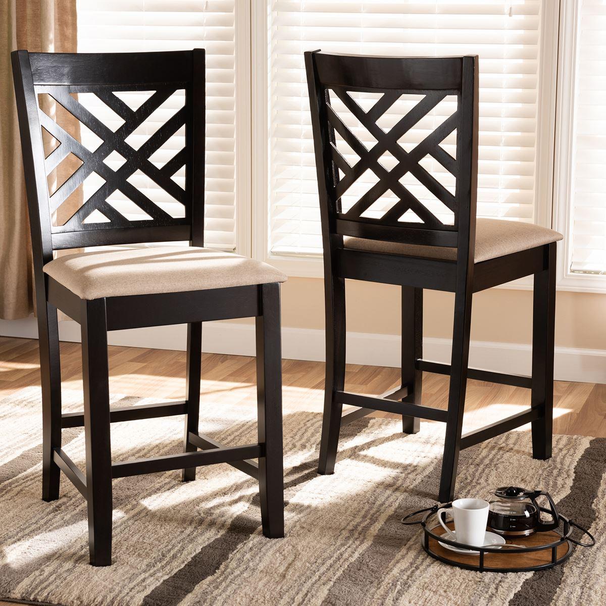 Click here for Baxton Studio Caron Wood Counter Height Pub Chairs... prices