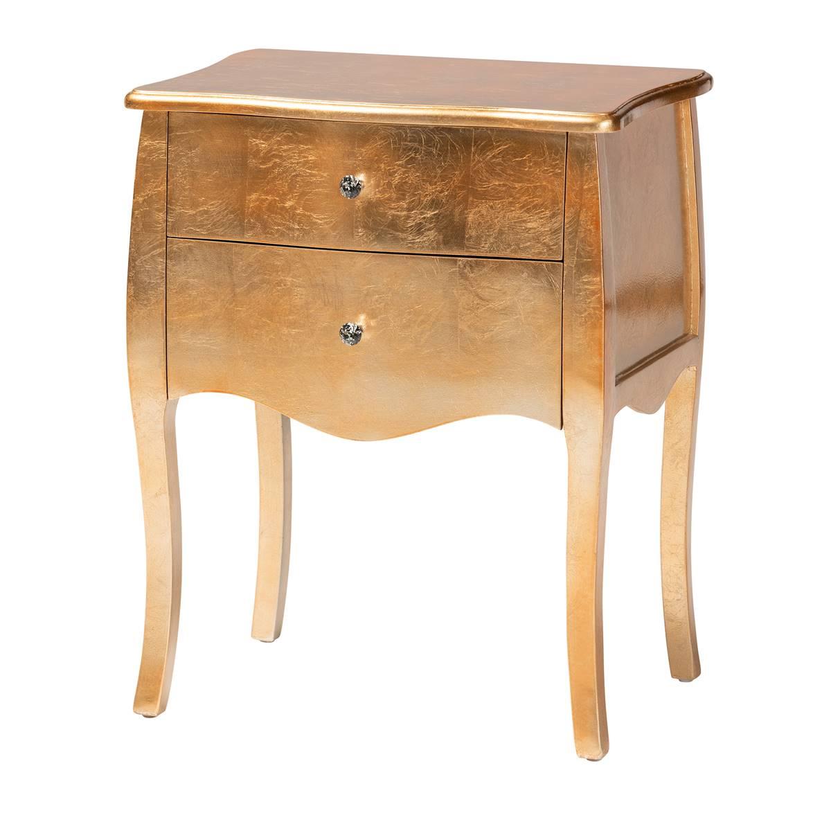 Patrice 2-Drawer Nightstand  One Size  Yellow
