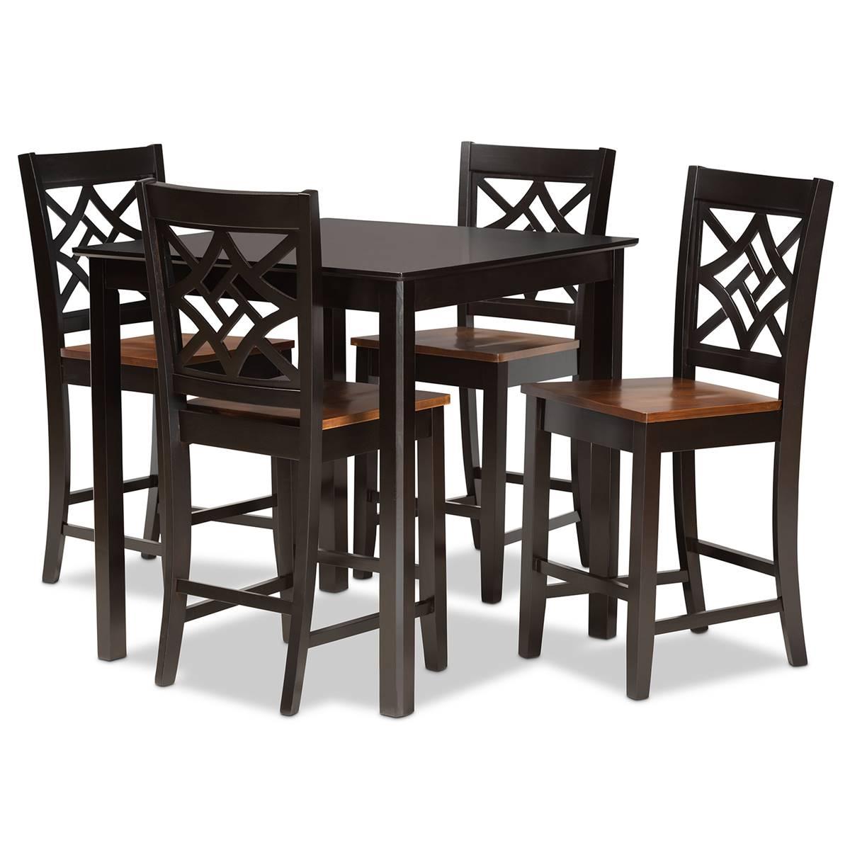 Click here for Baxton Studio Nicolette Two-Tone Brown Wood 5pc. P... prices