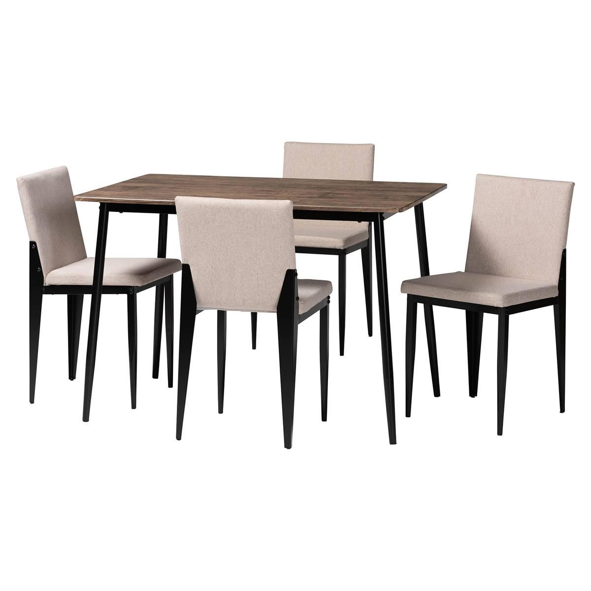Click here for Baxton Studio Bishop Industrial 5pc. Dining Set prices