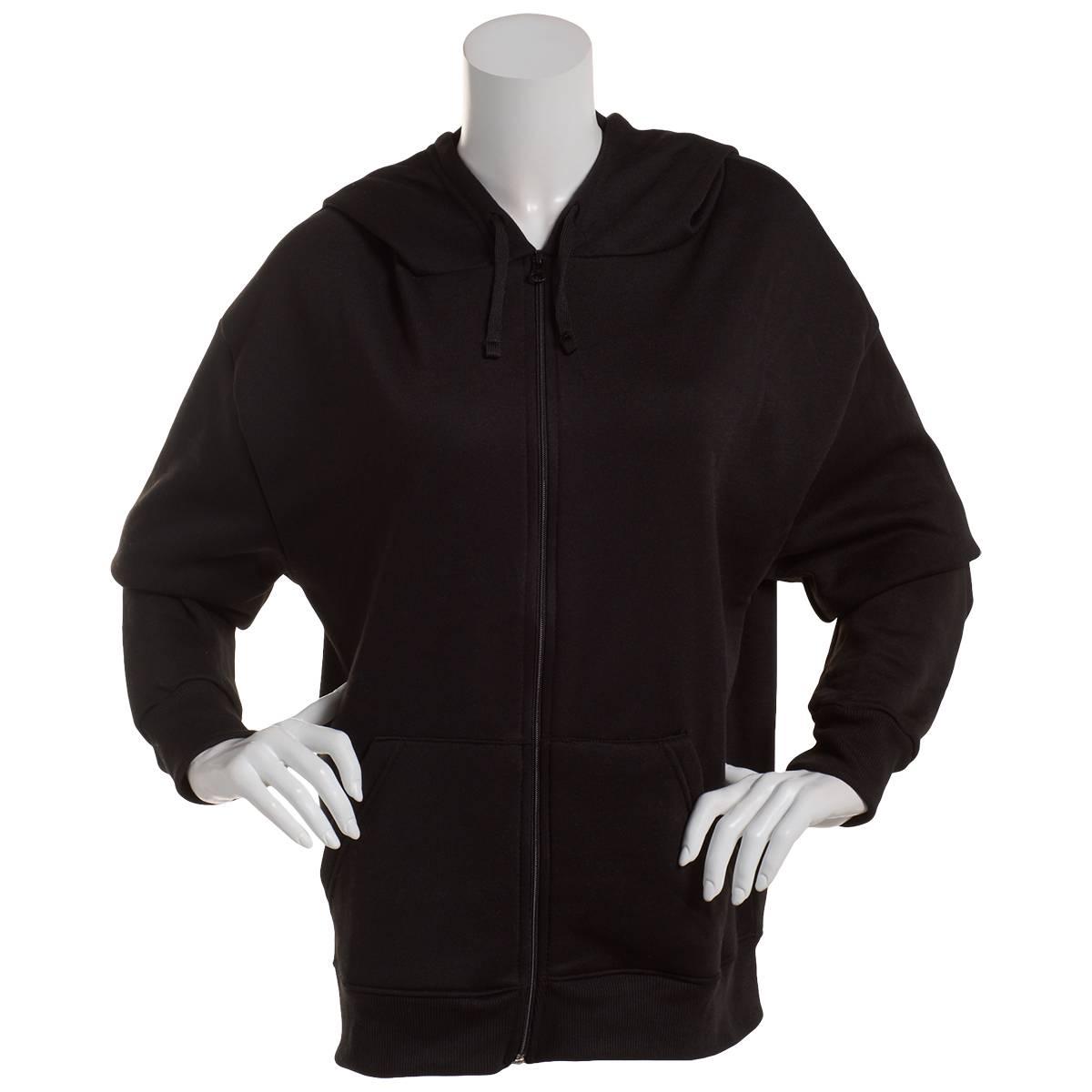 Click here for Juniors Green Goddess Fleece Boyfriend Zip Up Hood... prices