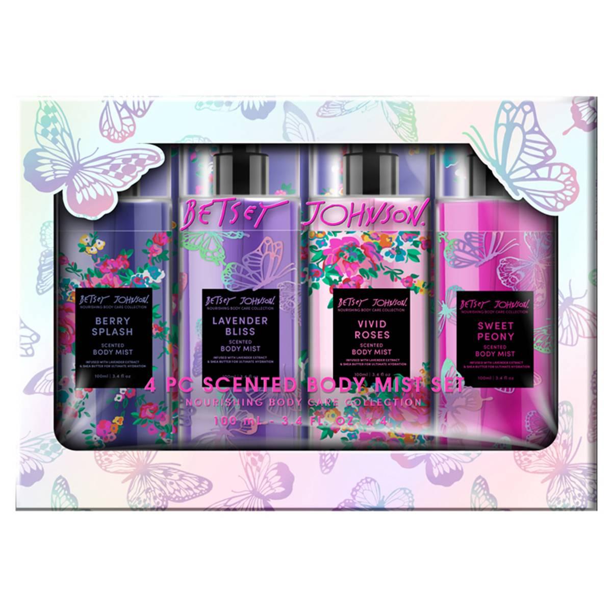 Click here for Betsey Johnson 4pc. Scented Body Mist Set prices