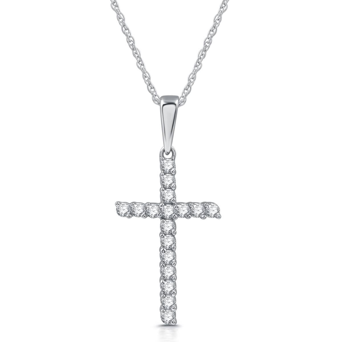Click here for Nova Star(R) 1/4ctw. Lab Grown Diamond Cross Pende... prices