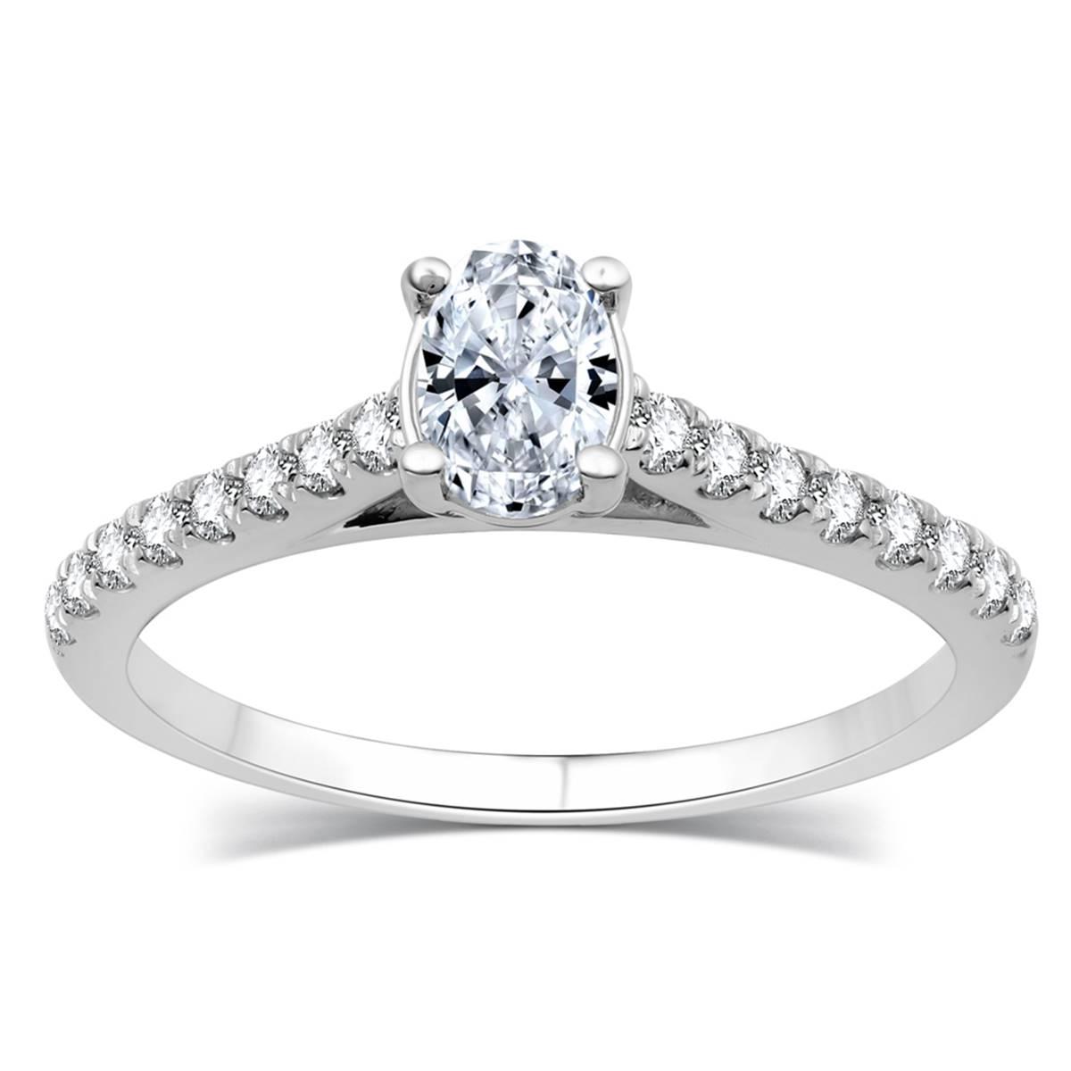 Click here for Nova Star(R) 10kt. 3/4ctw. Lab Grown Diamond Oval... prices